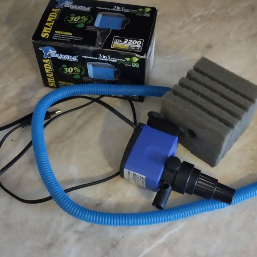 Помпа для аквариума от 100 литров новый