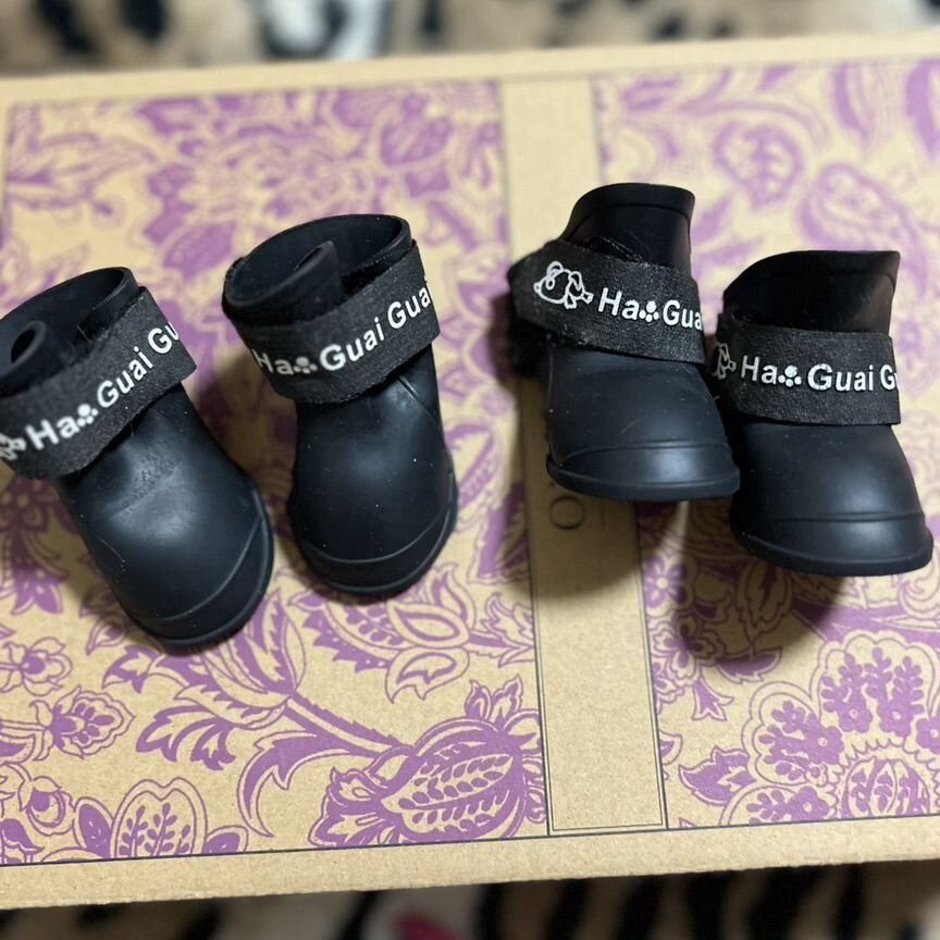 Силиконовые ботинки для собак