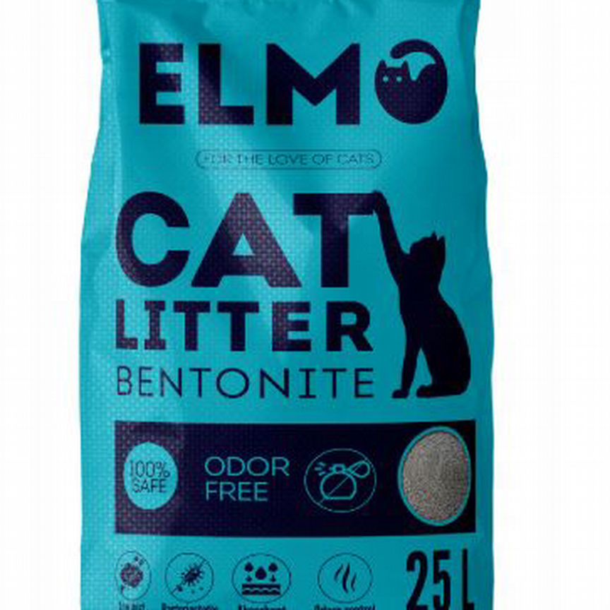 Наполнитель бентонитовый elmo 25 л