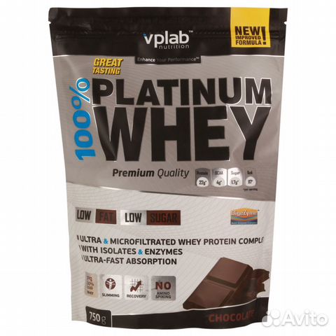 Протеин 100 Platinum whey Vplab купить в Москве | Хобби и отдых | Авито