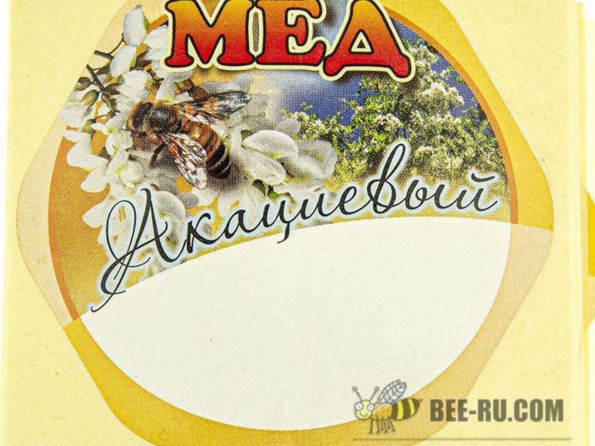 100 шт. Этикетка Мед Акациевый
