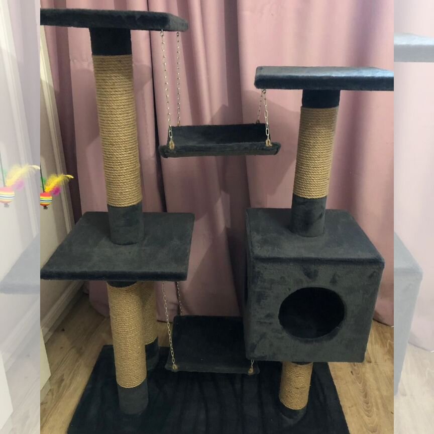 Домик для кошки с когтеточкой