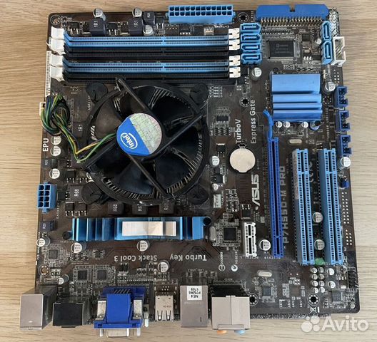 Материнская плата s1156 Asus P7H55D-M PRO +i3 +4gb купить в Москве ...
