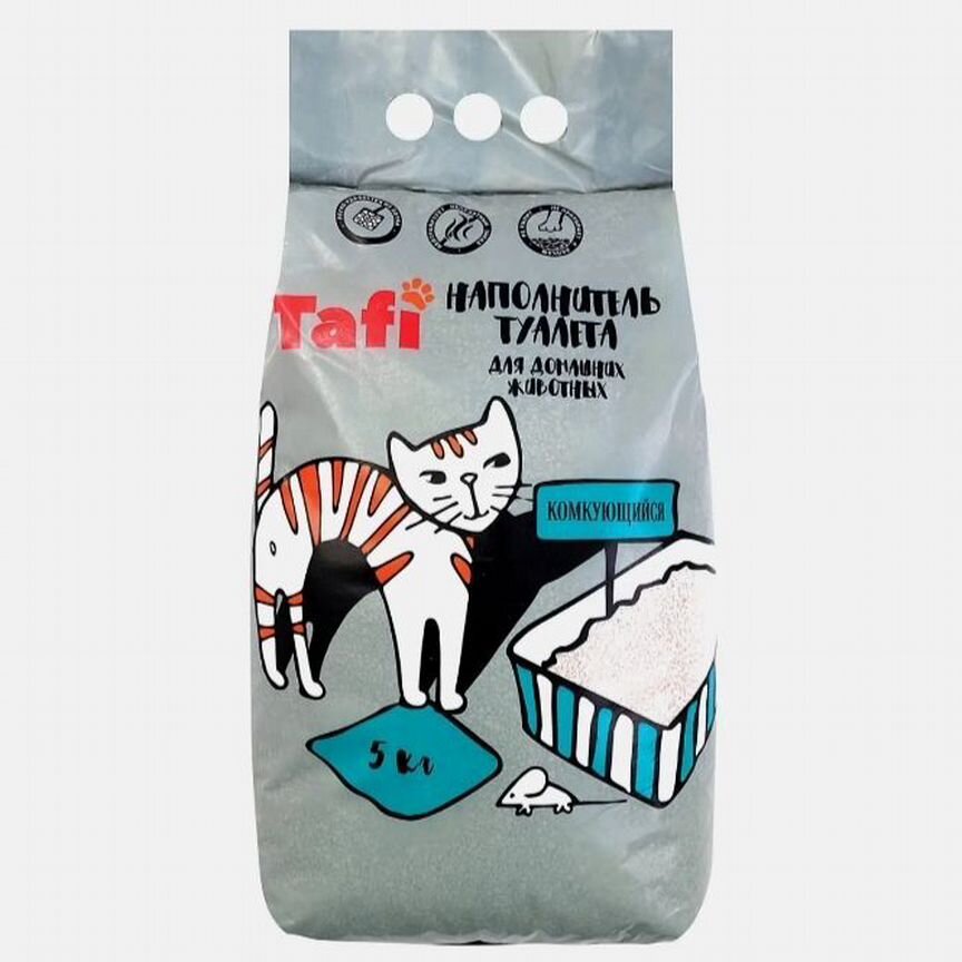 Наполнитель для кошачьего туалета комкующийся