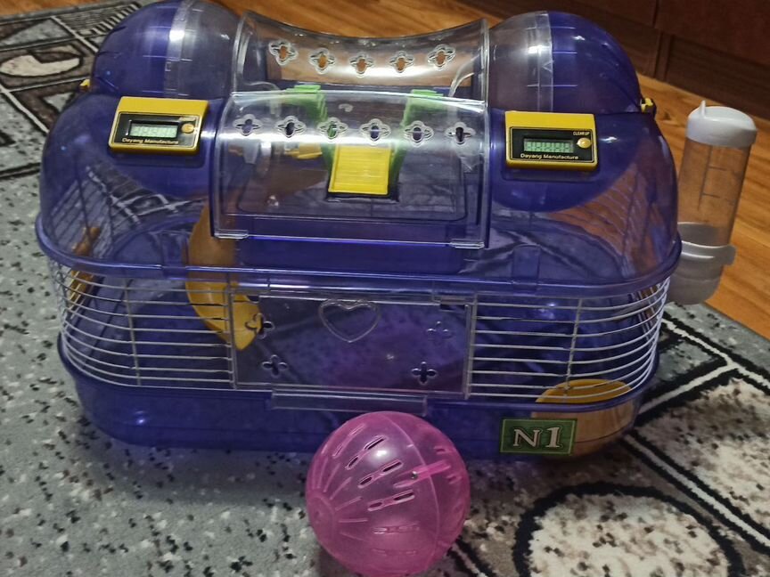 Клетка для хомяка в сборе