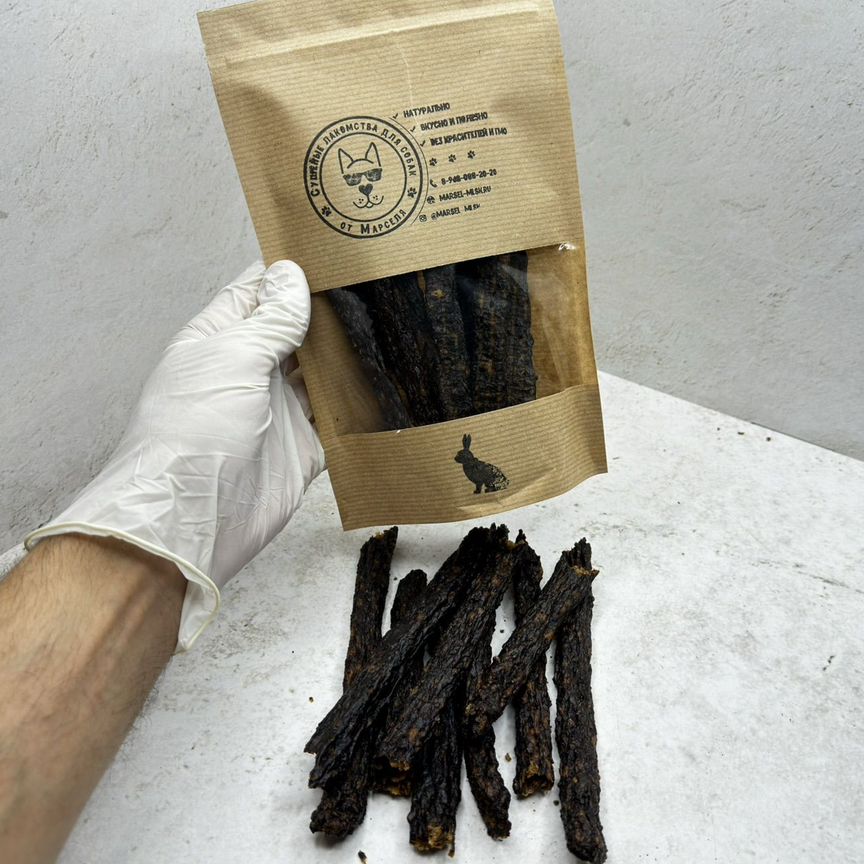 Колбаски из кролика/лакомства для собак