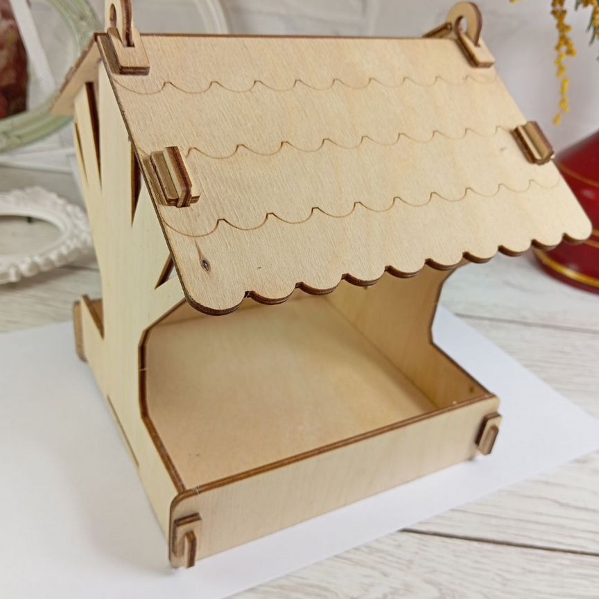 Кормушка для Птиц Домик Фанера