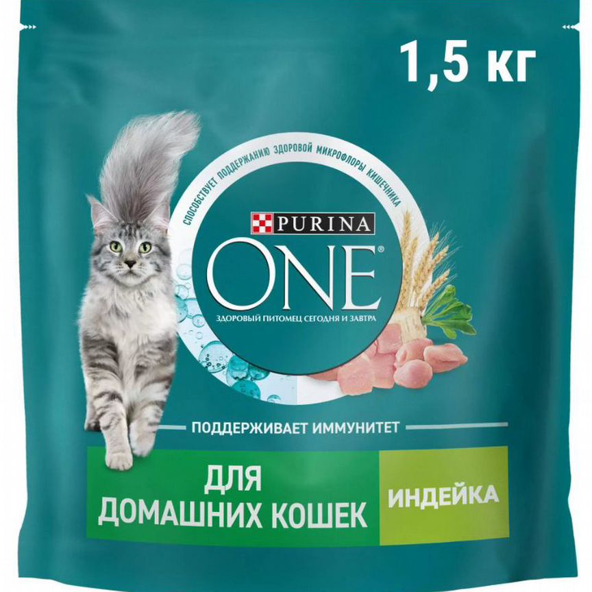 Сухой корм для кошек Purina ONE при домашнем образ