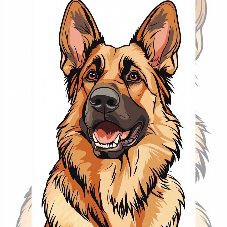 Немецкая овчарка, взрослый пёс