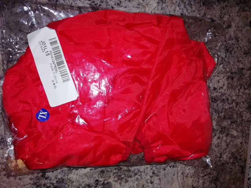 Плащ для собаки XL красный, новый