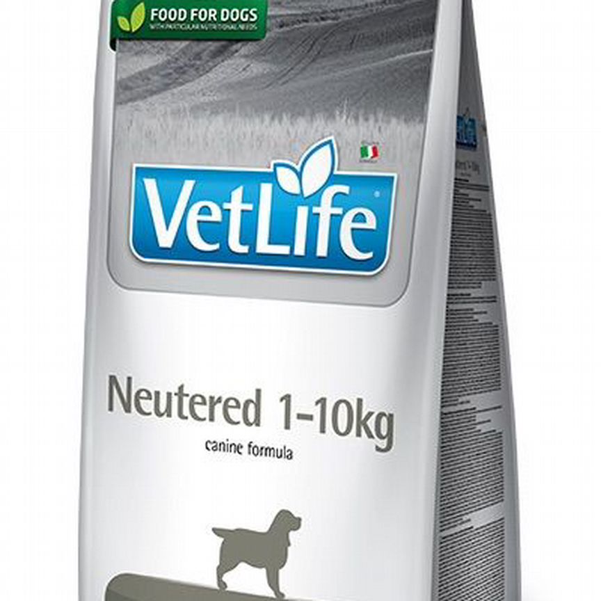 Farmina vetlife dog neutered 1-10кг 2кг