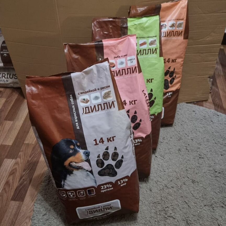 Корм для собак дилли 14 кг