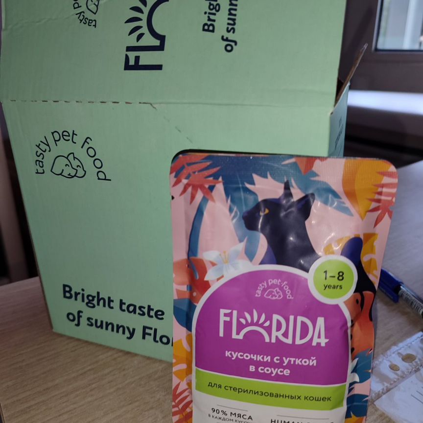 Florida паучи с уткой 12 штук