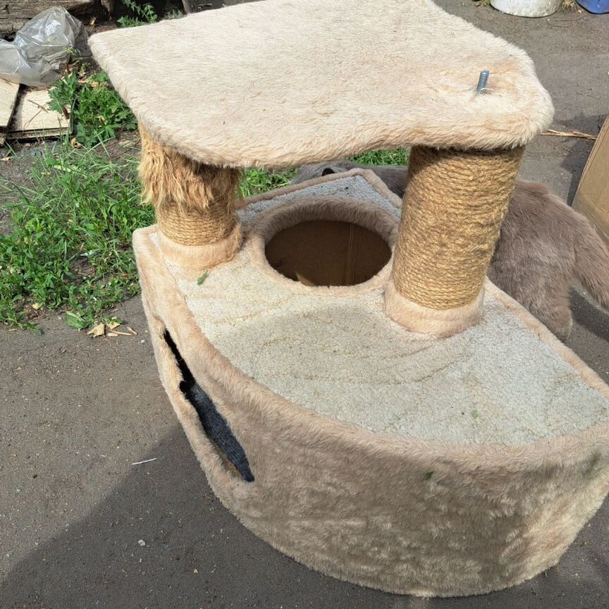 Когтеточка домик для кошки