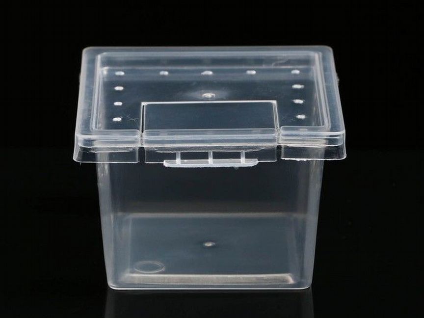 Переноска - отсадник для рептилий, 6,8 х 6,8 х 4,5