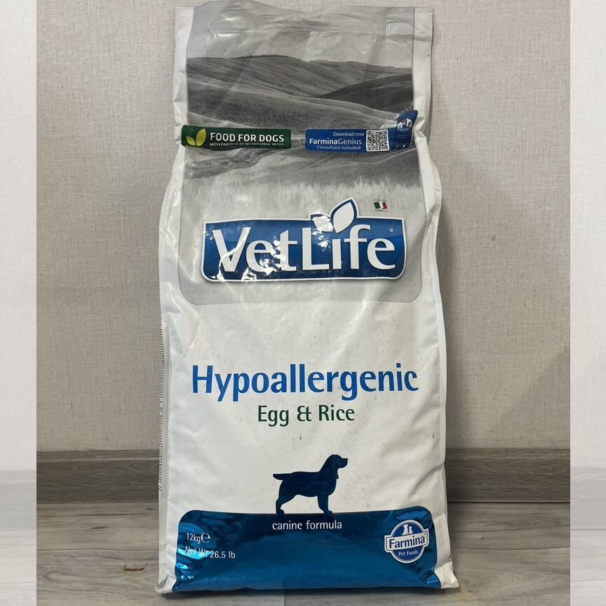 Корм для собак farmina Vetlife Hypoallergenic