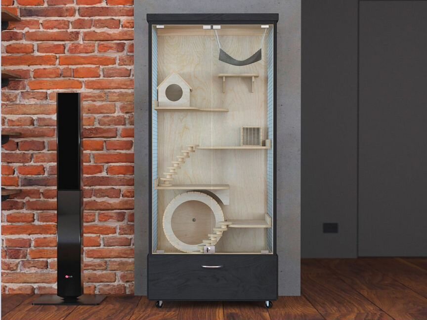 Витрина для шиншилл бурундука опоссума дегу 11