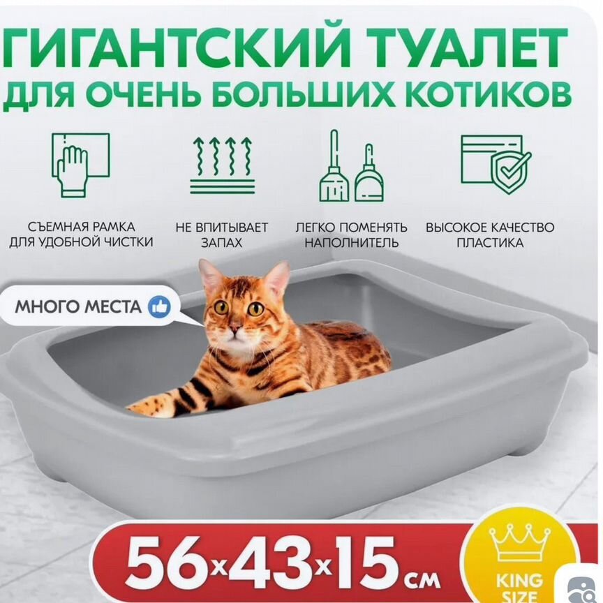 Большой лоток для кошек