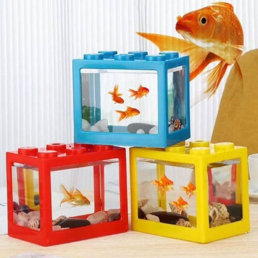 Мини аквариум в стиле lego