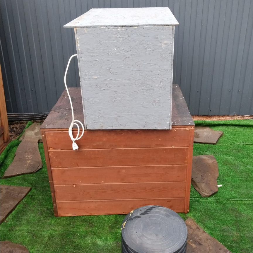 Продаю будку с подогревом размеры: глубина -54 см