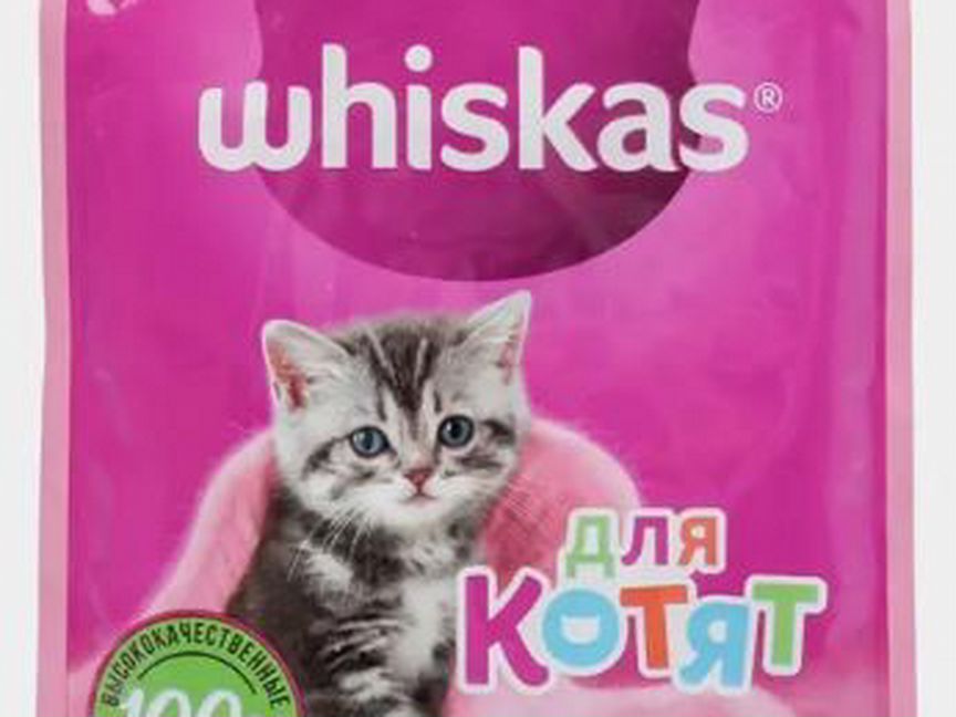 Whiskas для котят, желе с телятиной