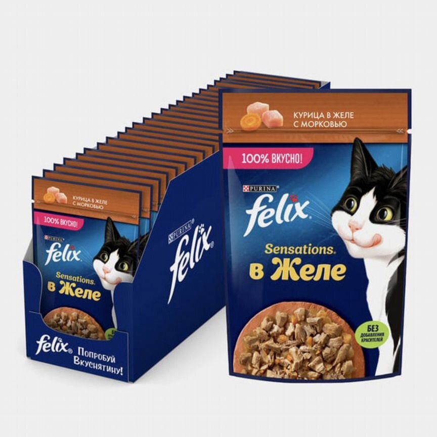 Корм для кошек феликс