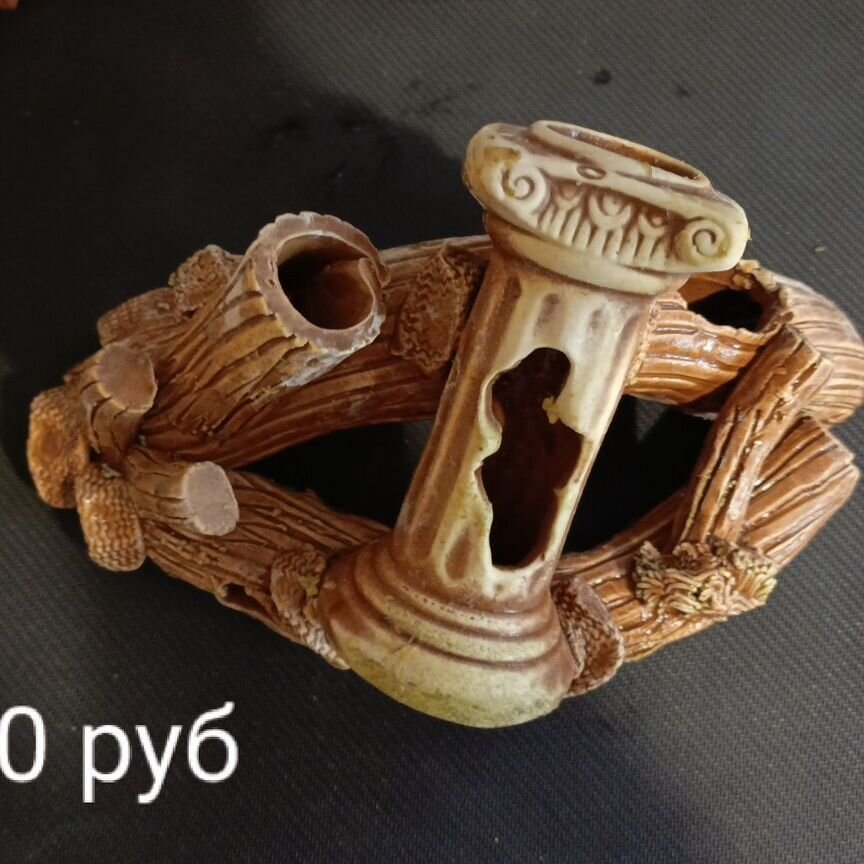 Декорации для аквариума и фильтр