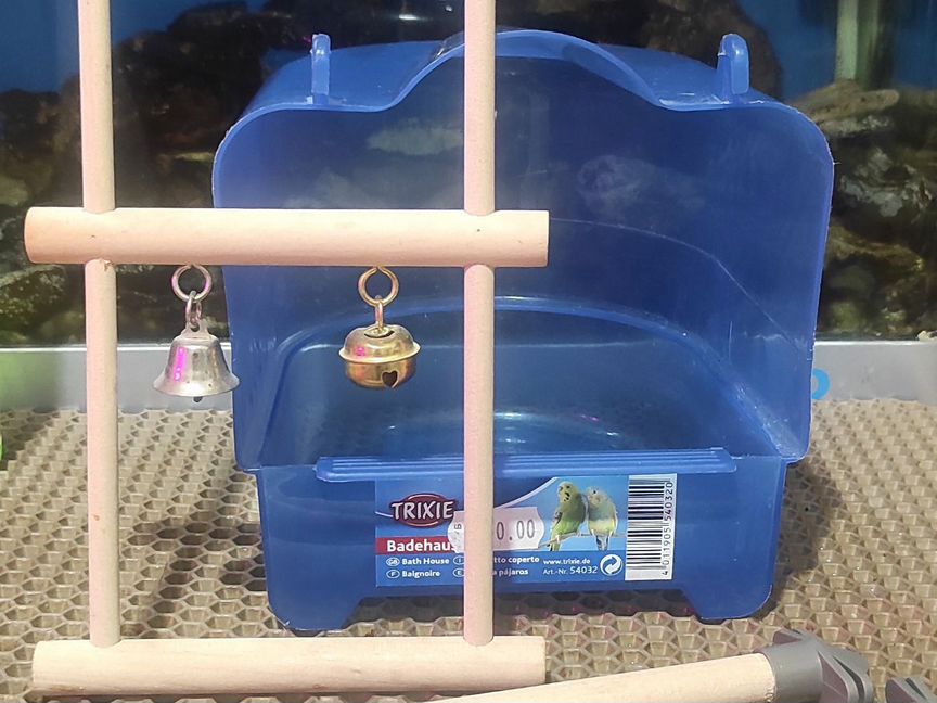 Купалка, качели, жердочки для попугая