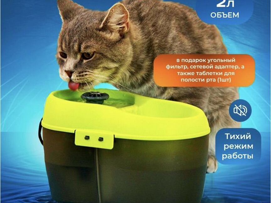 Фонтанчик питьевой для кошек и собак