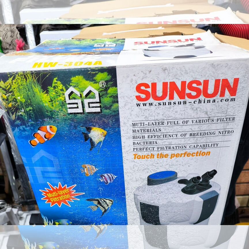 Внешний фильтр для аквариума sunsun бу