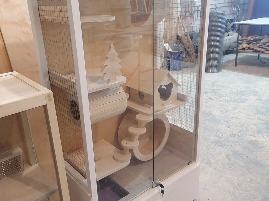 Витрина для шиншилл, дегу, кроликов. Клетки