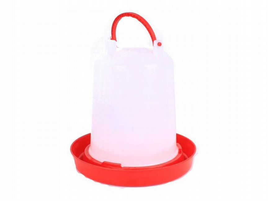 Поилка вакуумная, 2л (для птиц, с ручкой, пластик)