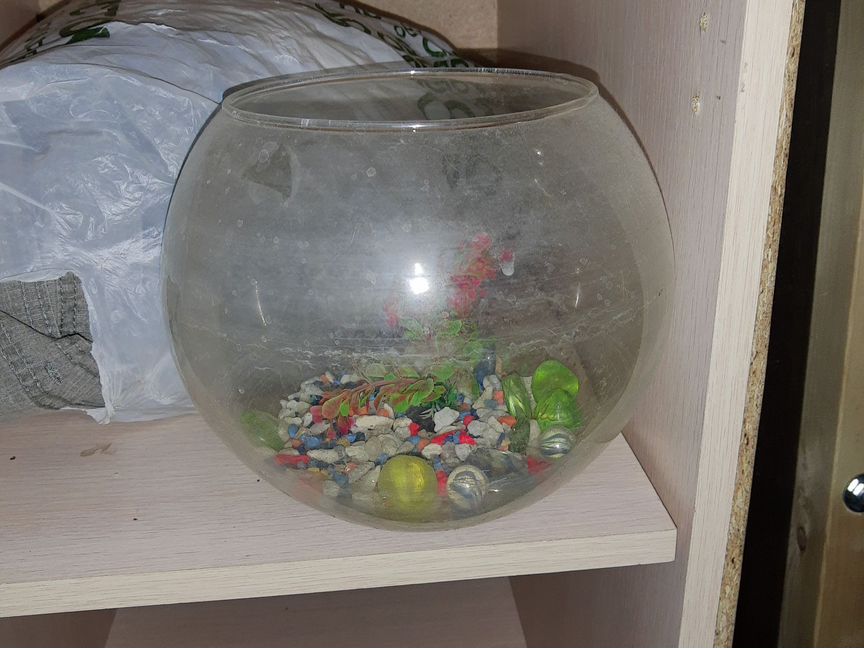Аквариум круглый маленький
