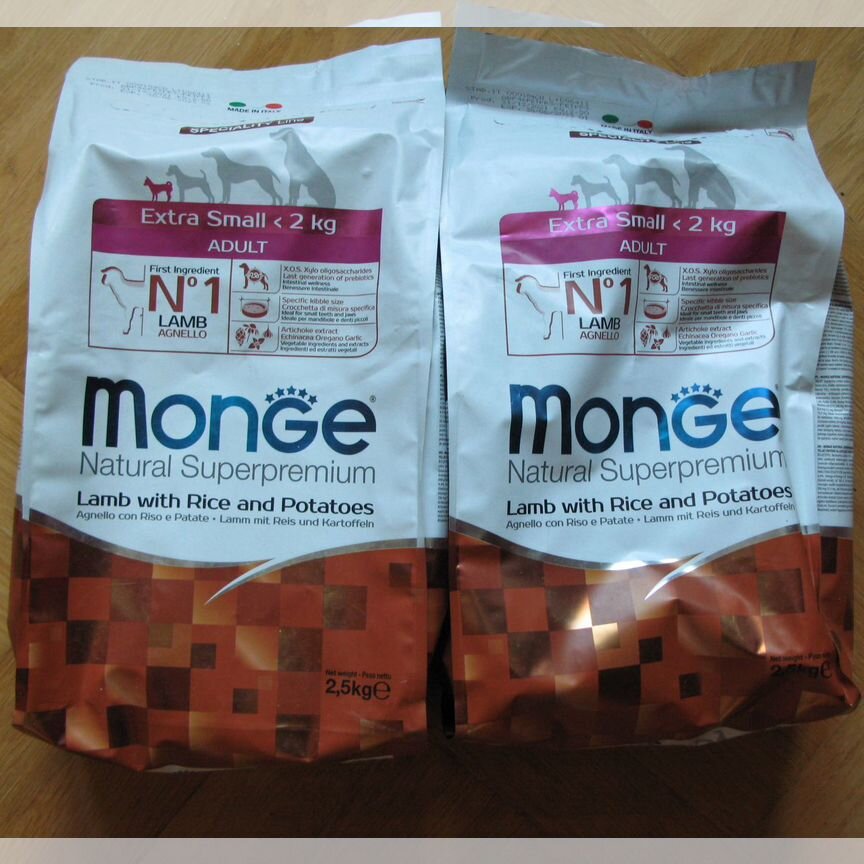 Корм для собак monge extra small