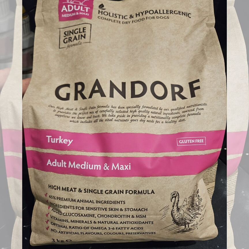 Сухой корм для собак grandorf с индейкой