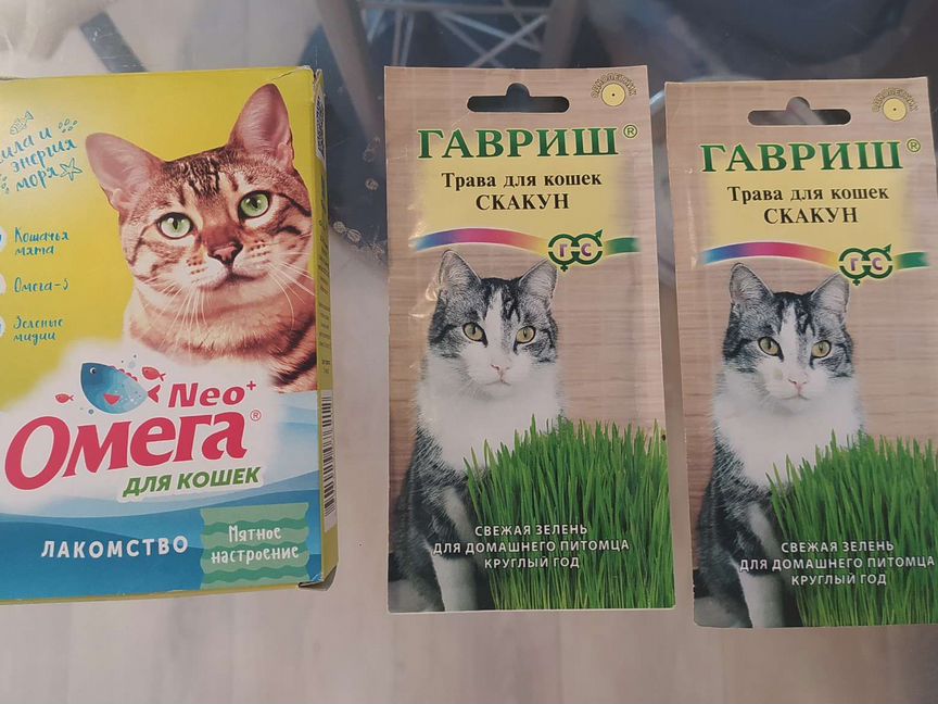 Семена Трава для кошек и Мята