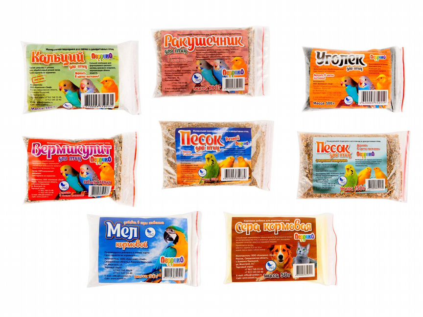 Минеральные подкормки и кормовые добавки для птиц