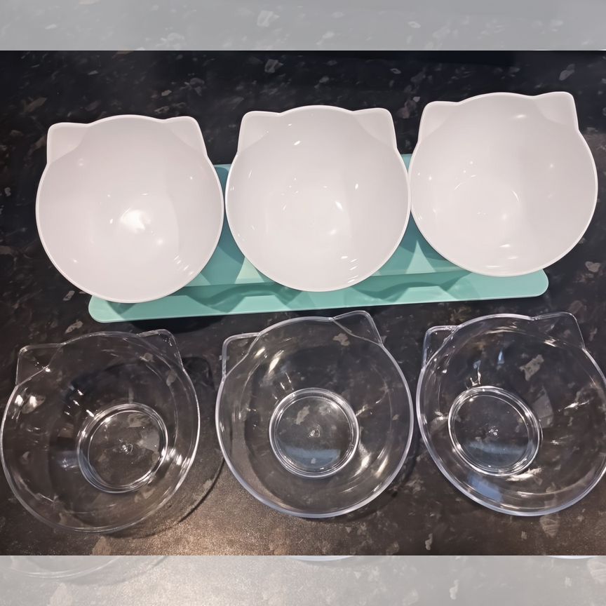 Миски на подставке для кошек