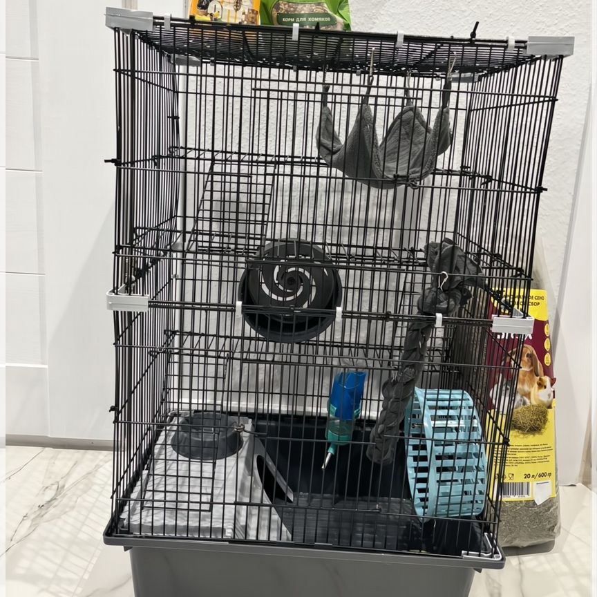 Клетка для сирийского хомяка большая