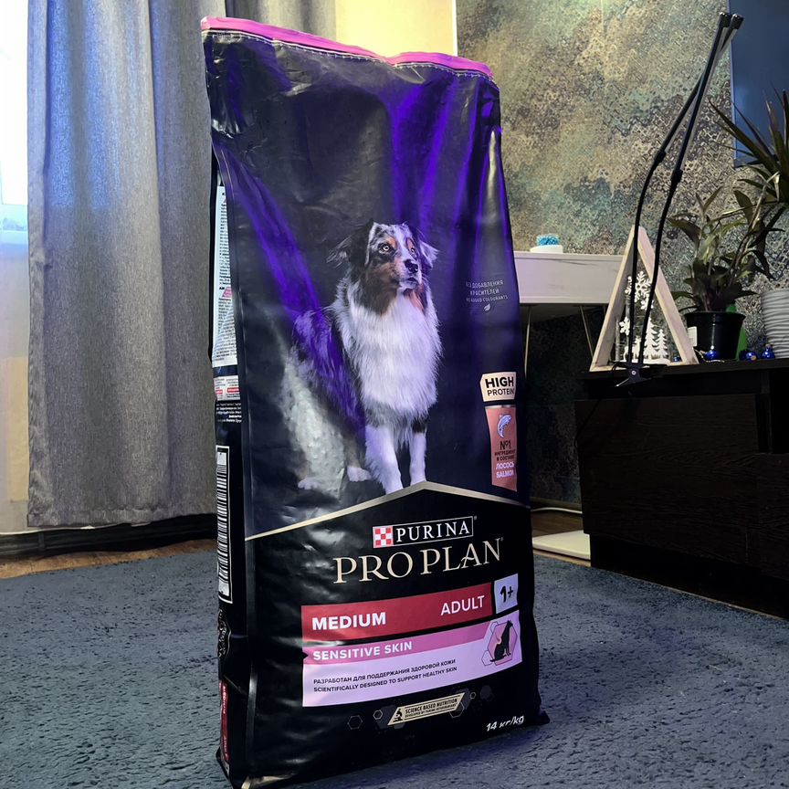 Pro Plan 14 кг для средних собак с лососем
