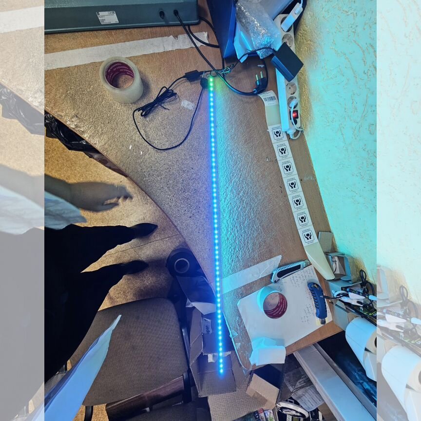 Светодиодная лампа аквариумная разбитая