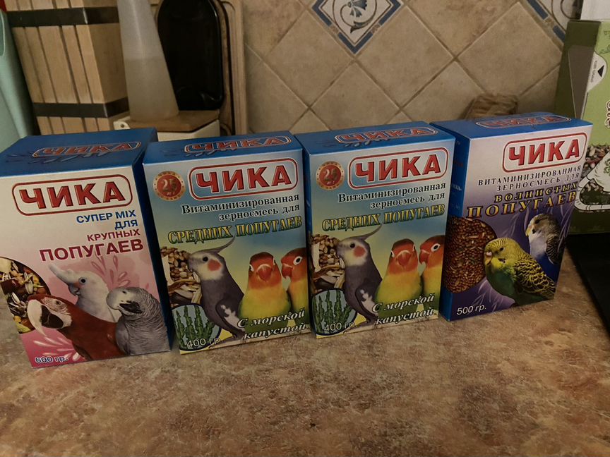 Корм для попугаев, крыс, кроликов, грызунов