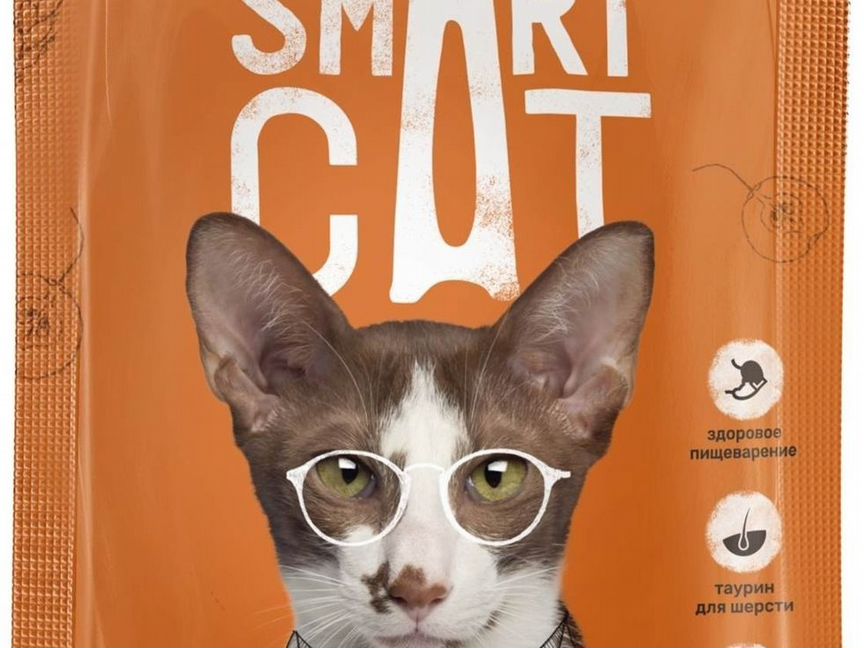 Smart Cat паучи для взрослых кошек и котят: кусочк