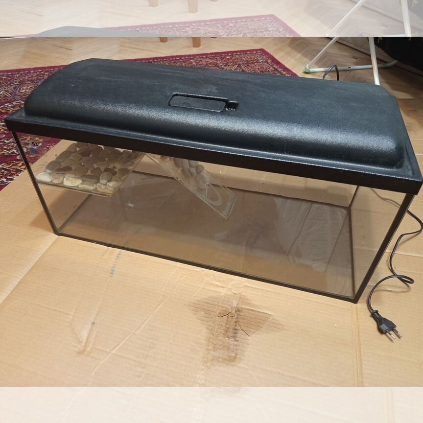 Аквариум террариум с мостиком 63 л