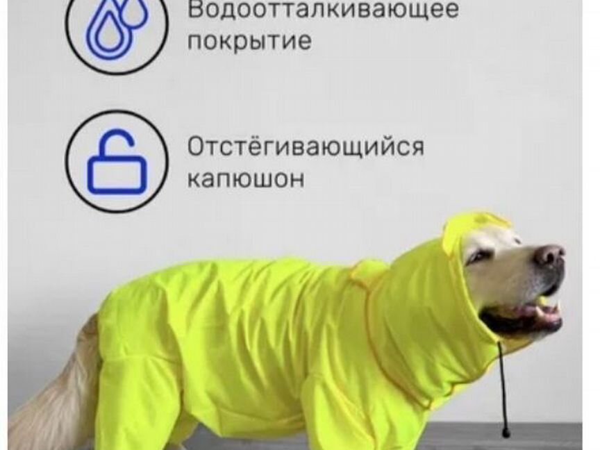 Дождевик для собак(мальчик)