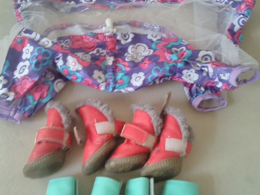 Комбинезон и сапожки для собаки