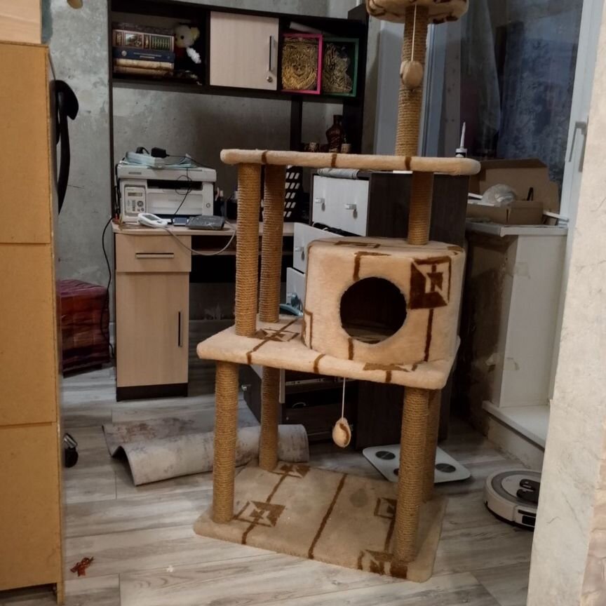 Когтеточка домик для кошки казань