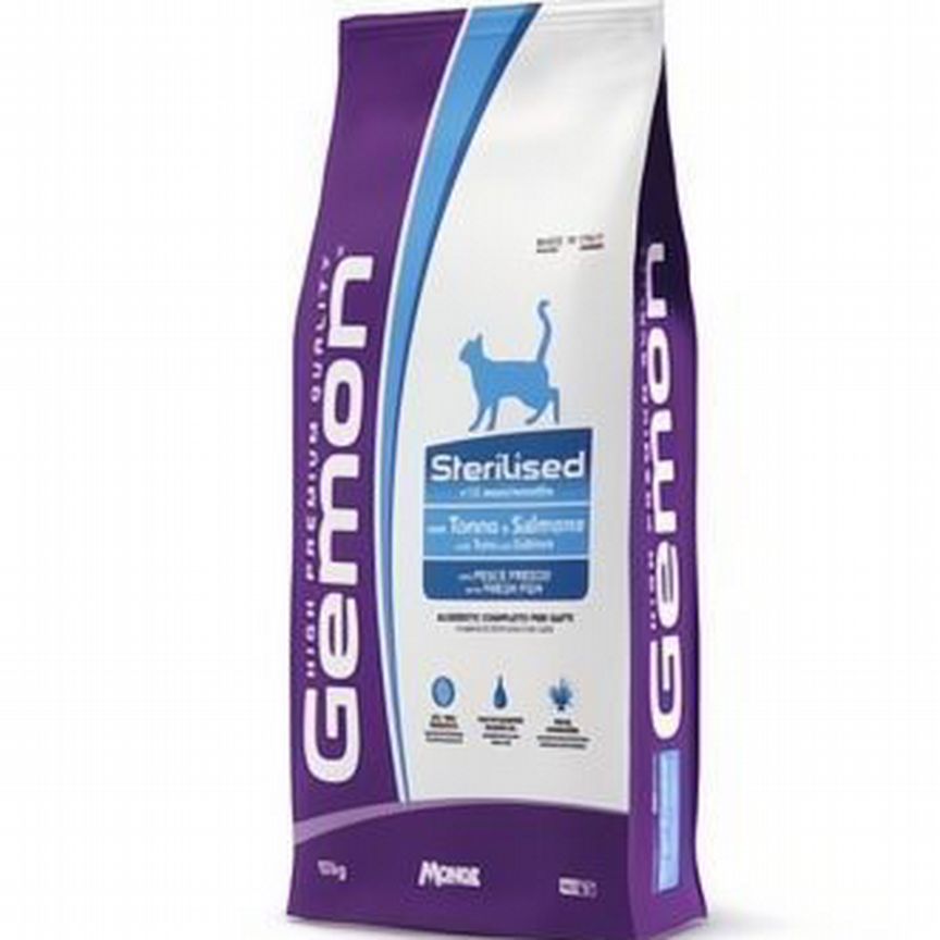 Корм для стерилизованных кошек Gemon(Тунец) 7 кг