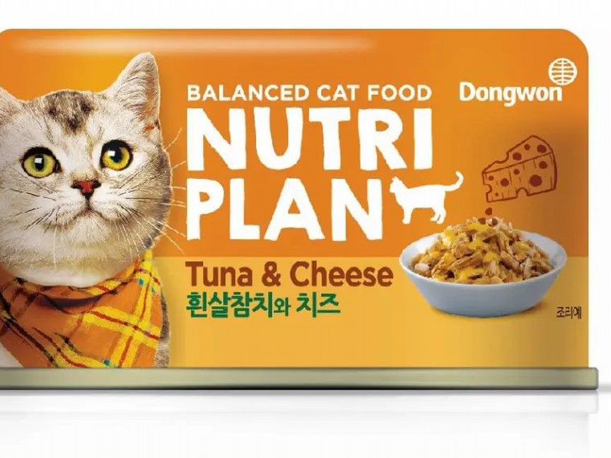 Влажный корм Nutri Plan для кошек Тунец с сыром