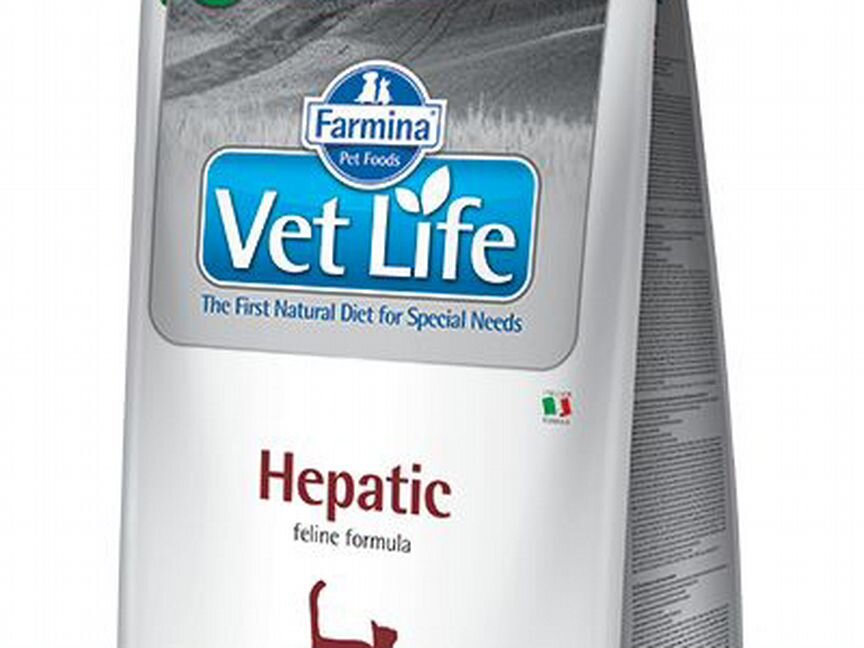 Farmina Vet Life hepatic для кошек 2 кг